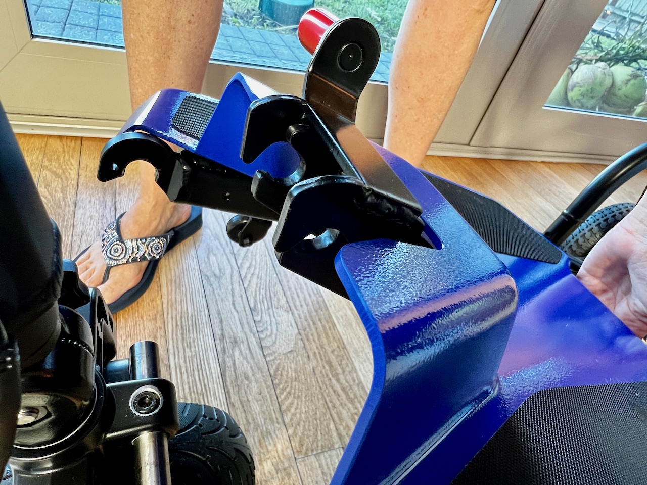 Blue-Flight-Mobility-Scooter-tiler-setup – Quick N Mobile – 888-701-8799